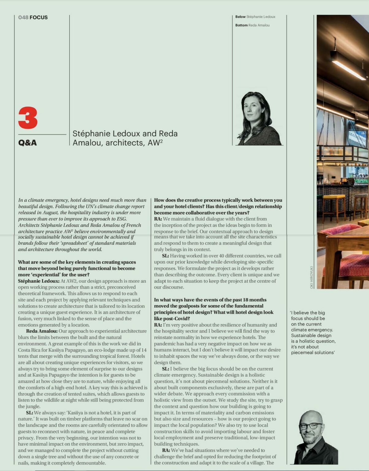 FX MAGAZINE – INTERVIEW STEPHANIE LEDOUX AND REDA AMALOU - AW² ...